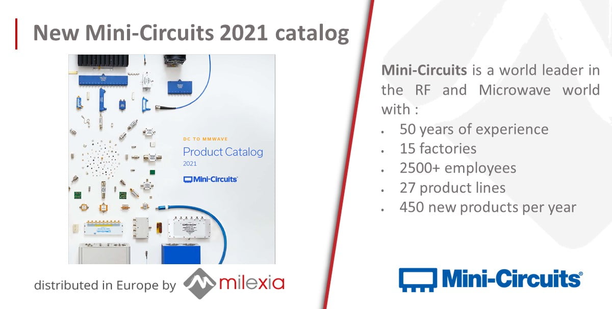 New Mini-Circuits 2021 catalogue | Milexia Group